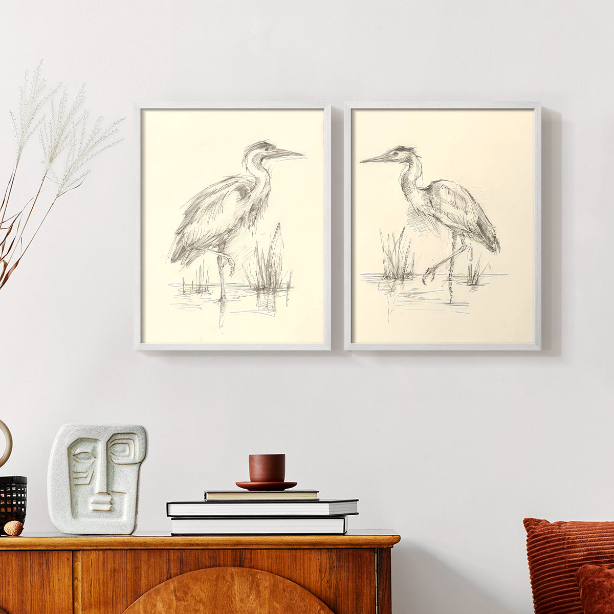 Winston Porter Waterbird Sketchbook Study I-Premium Framed Print -Ready ...