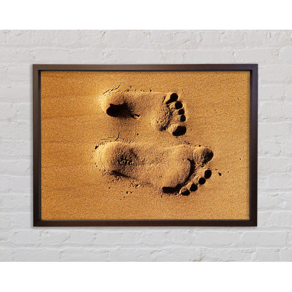 Bright Star Footprints In The Sands Of Time - Single Picture Frame Art ...