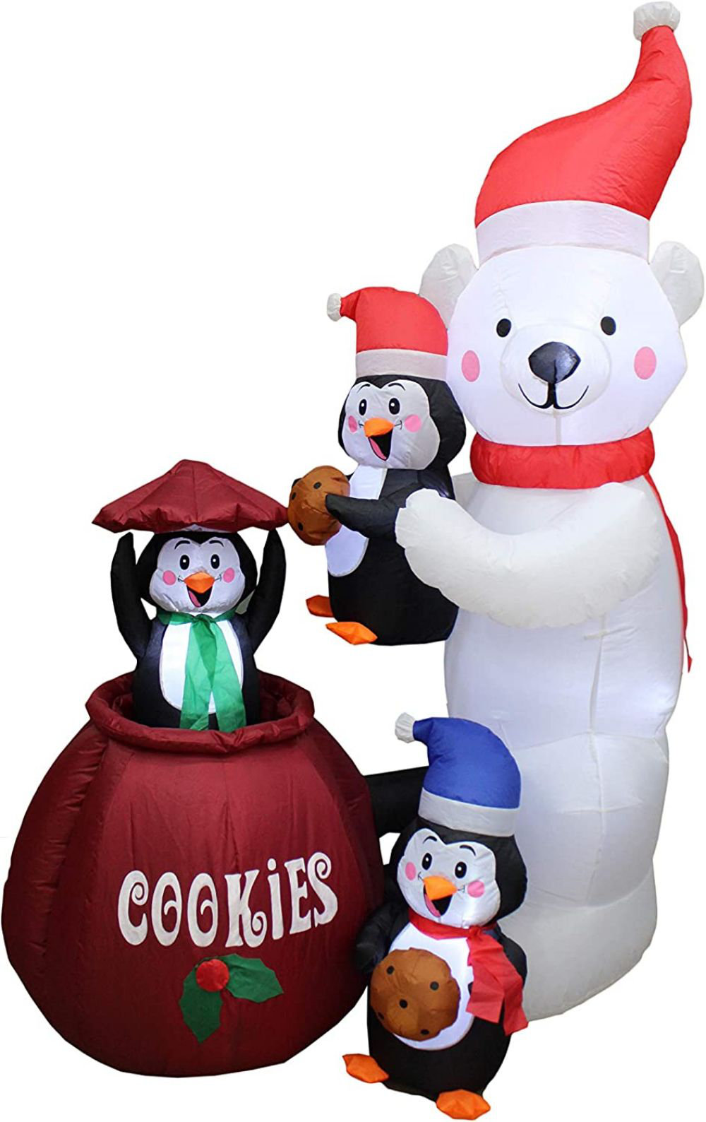 The Holiday Aisle® 6 Foot Tall Lighted Animated Christmas Inflatable ...