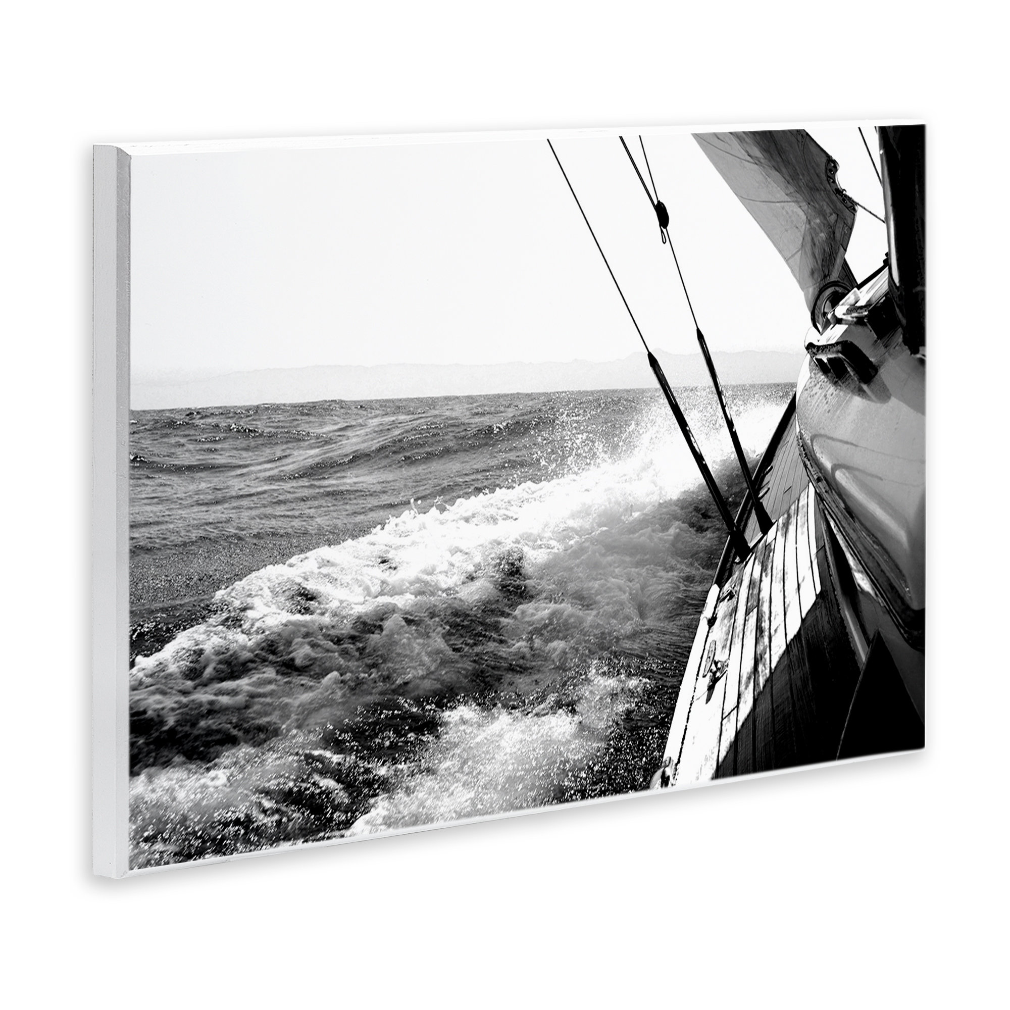 Winston Porter Boat & Splashing Wake Wall Plaque Art by Kyle | Wayfair