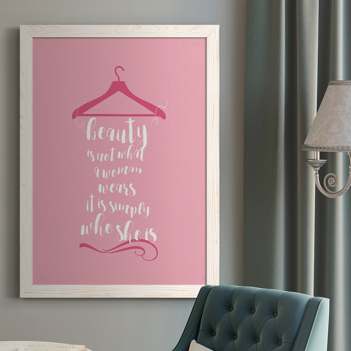 Trinx Marshfield Beauty in Pink - Single Picture Frame Print on Canvas ...