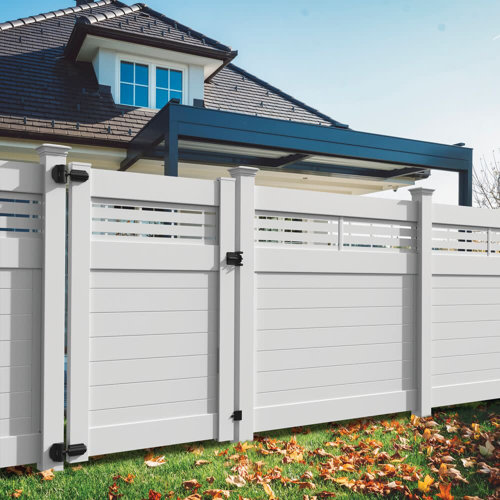 Barrette Outdoor Living White Vinyl Gate | Wayfair