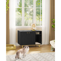 VEVOR Cat Litter Box Enclosure Hidden Litter Box Furniture 31.5"L x 20 ...