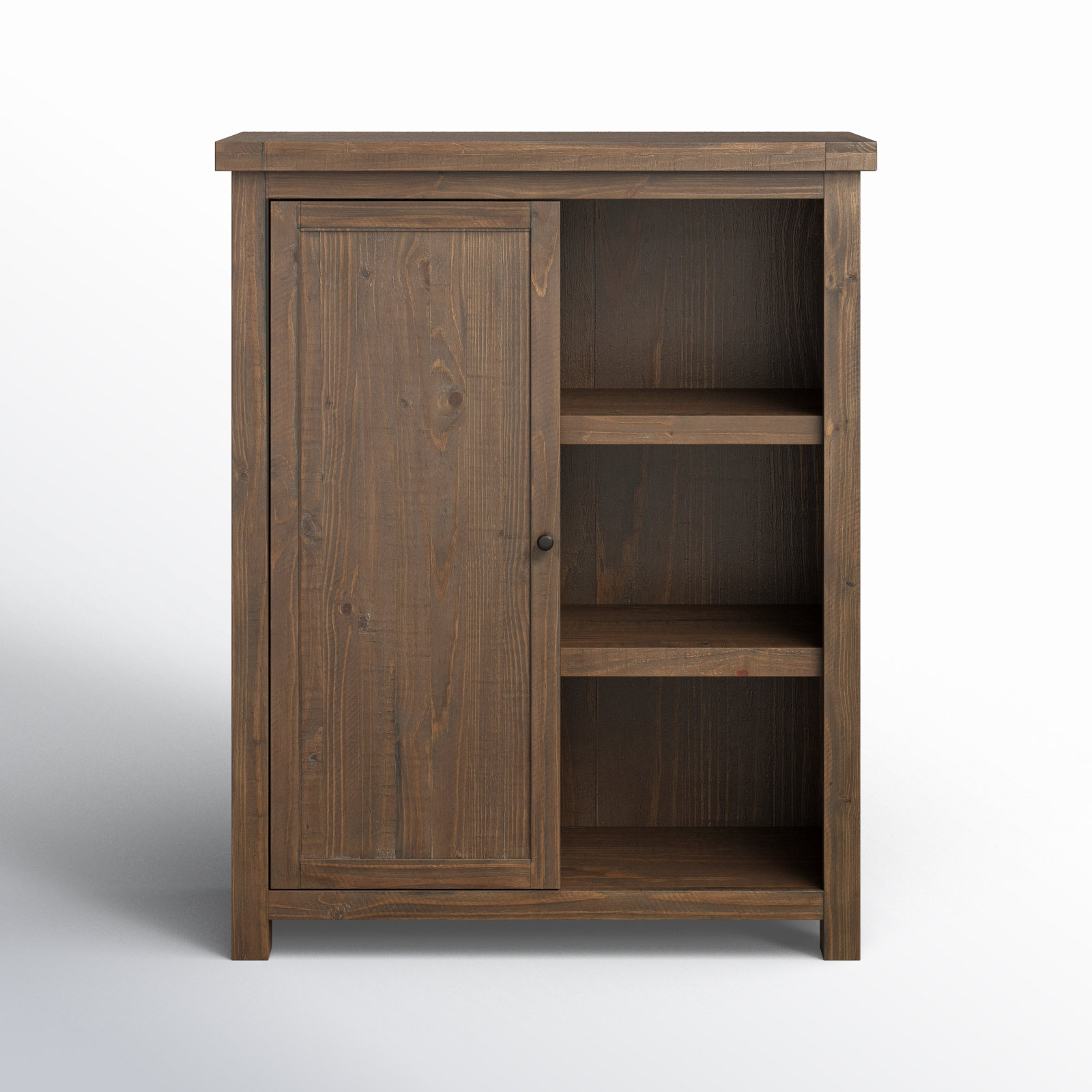 Birch Lane™ Lillie 56'' H x 45" W Soild Wood Standard Bookcase ...