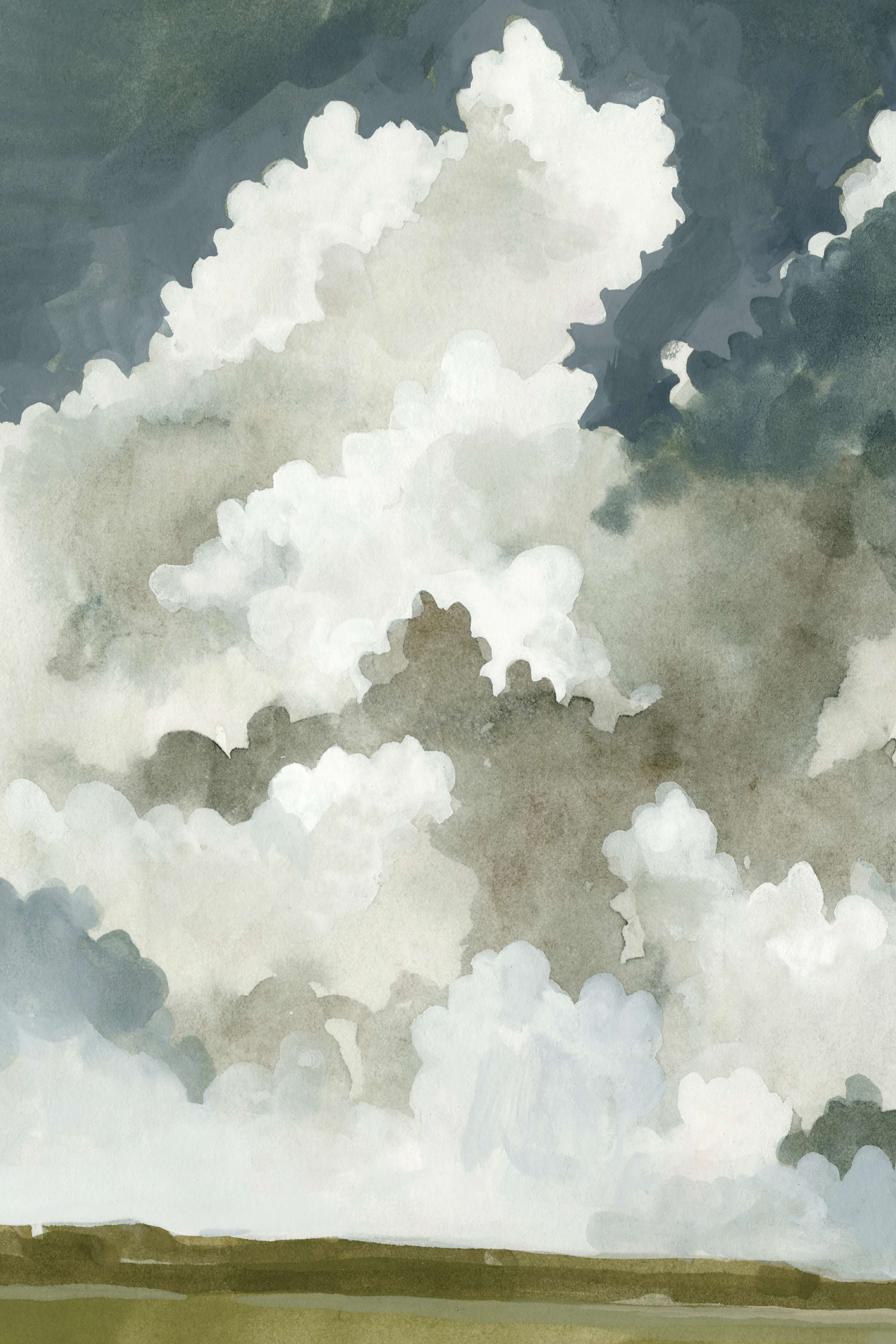 Orren Ellis Vast Neutral Sky I - Wrapped Canvas Painting | Wayfair