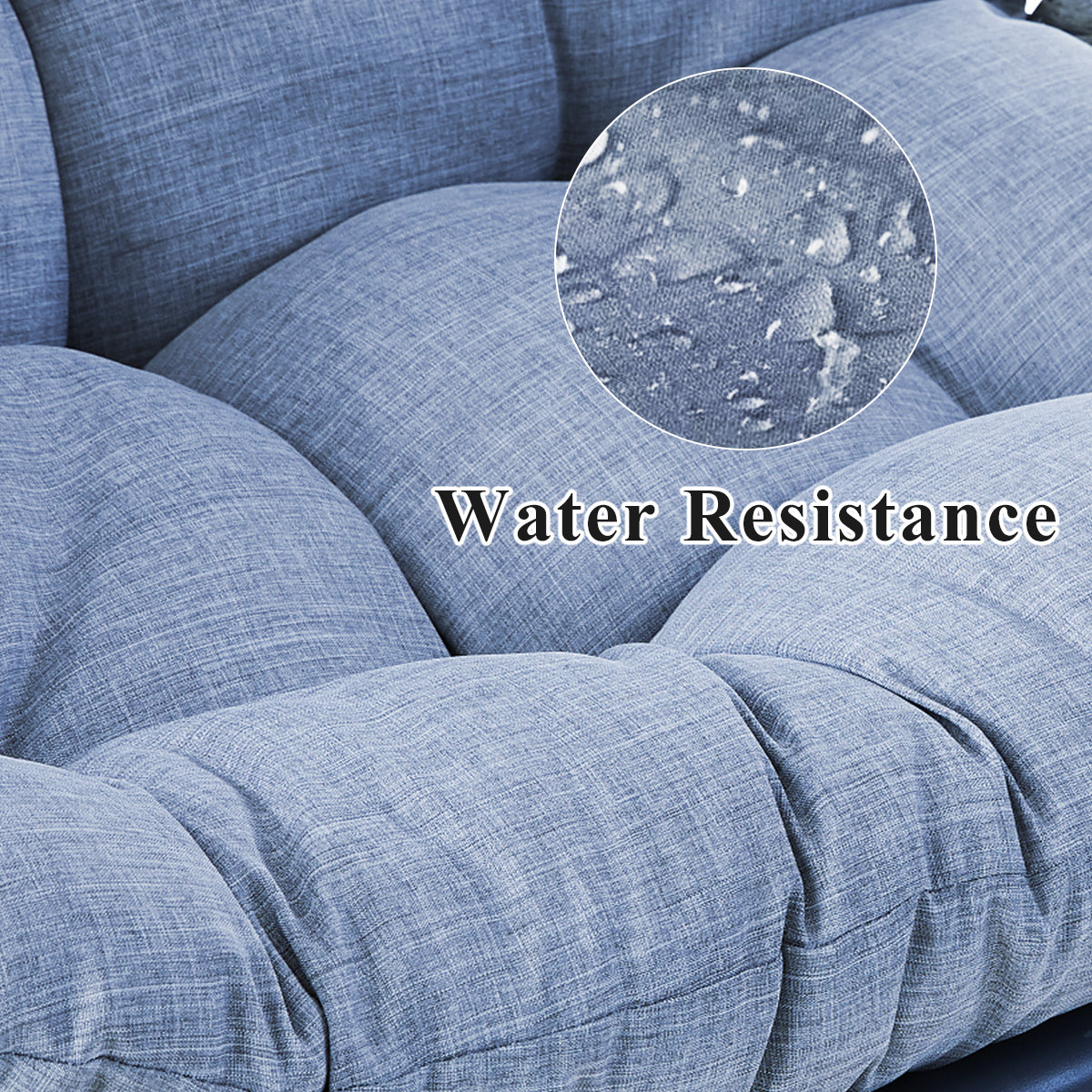 Dakota Fields Baja Wicker Swing Chair With Waterproof And Uv Resistant ...