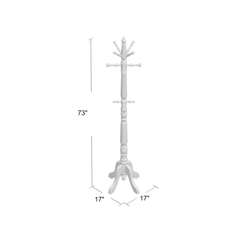 Astoria Grand Coat Rack, Hall Tree, Free Standing, 11 Hooks, Entryway ...