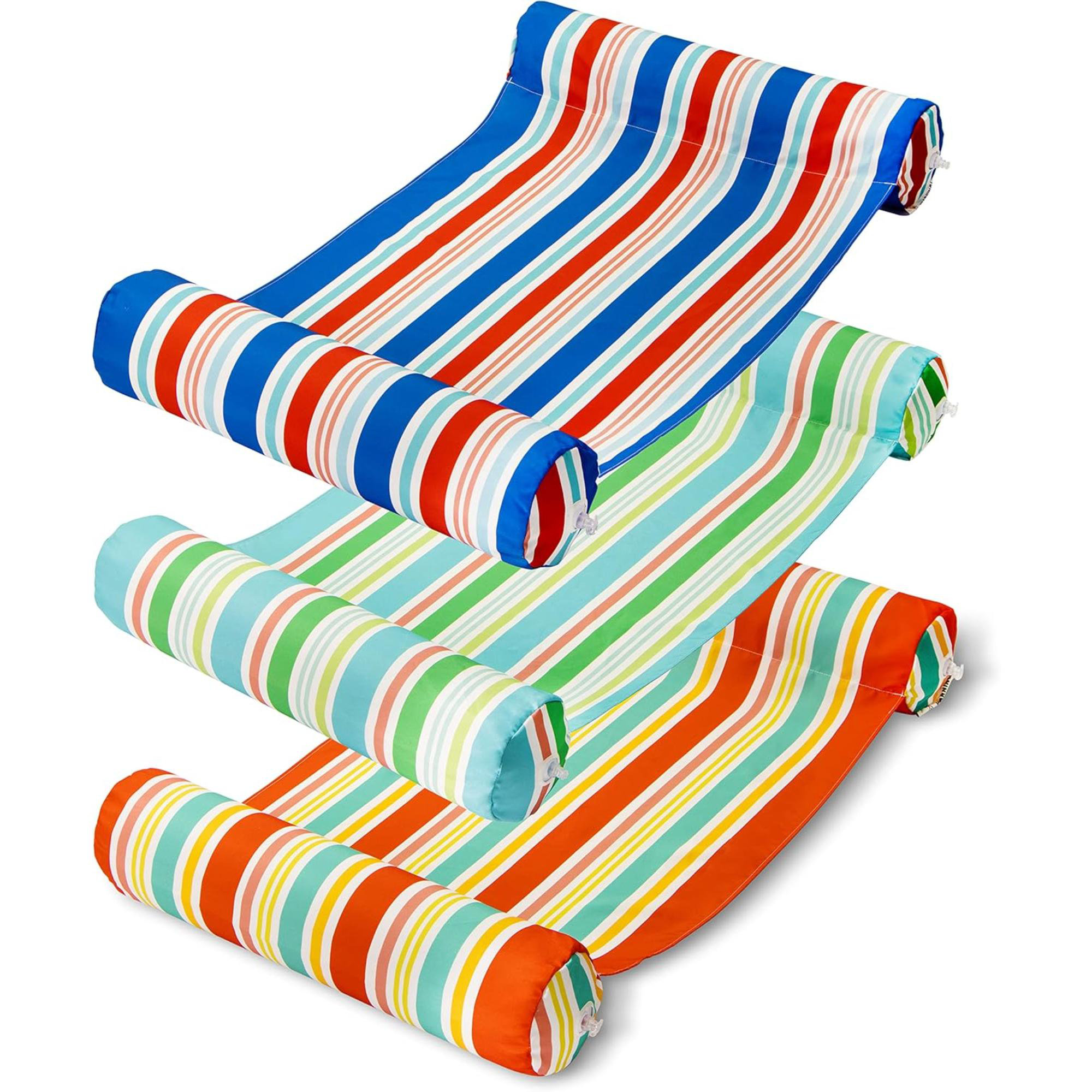 Textiles Hub 3 Pack Inflatable Pool Floats Water Hammock Lounges ...