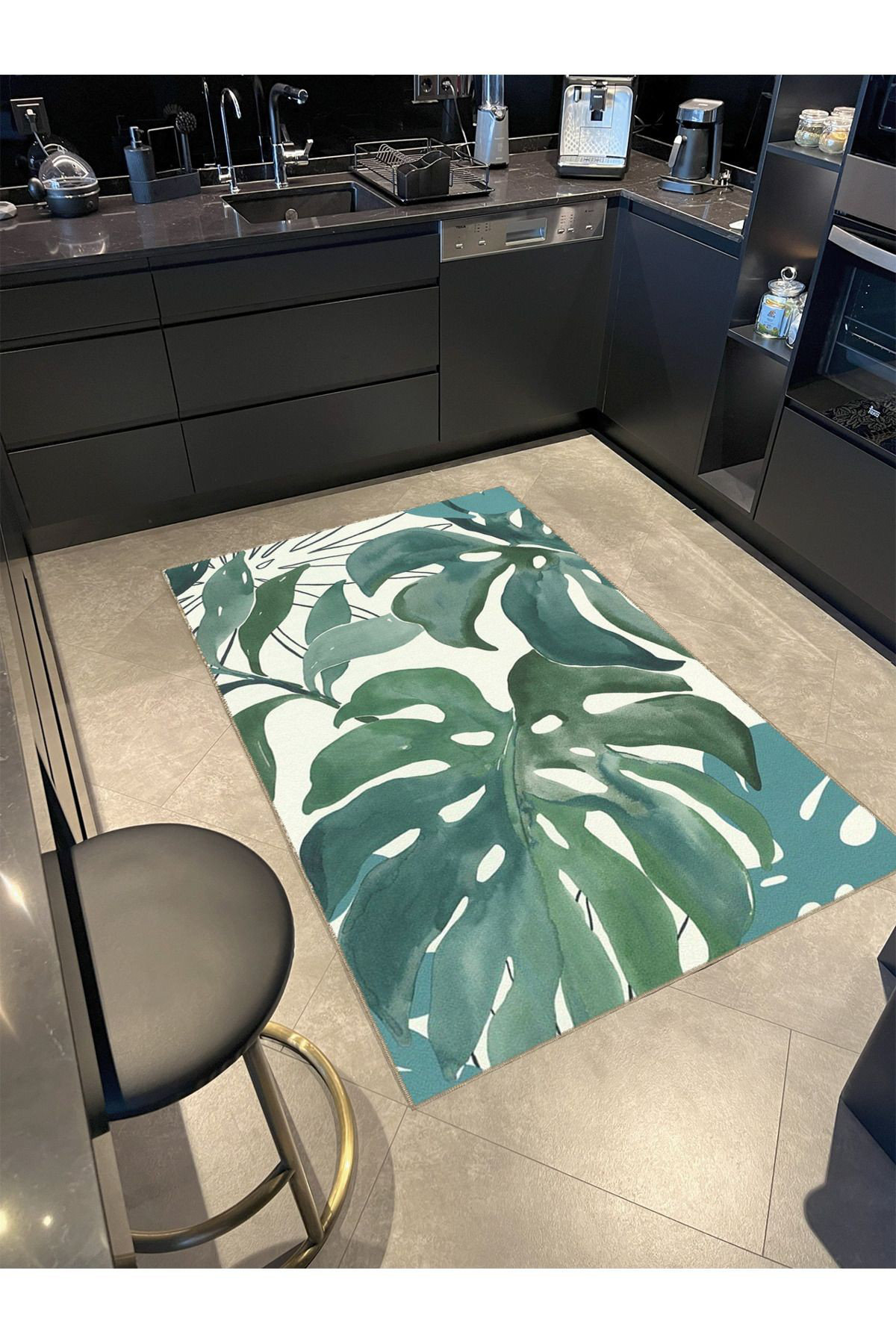 Hokku Designs Green Themed Leaf Patterned Creative Modern Decorative ...