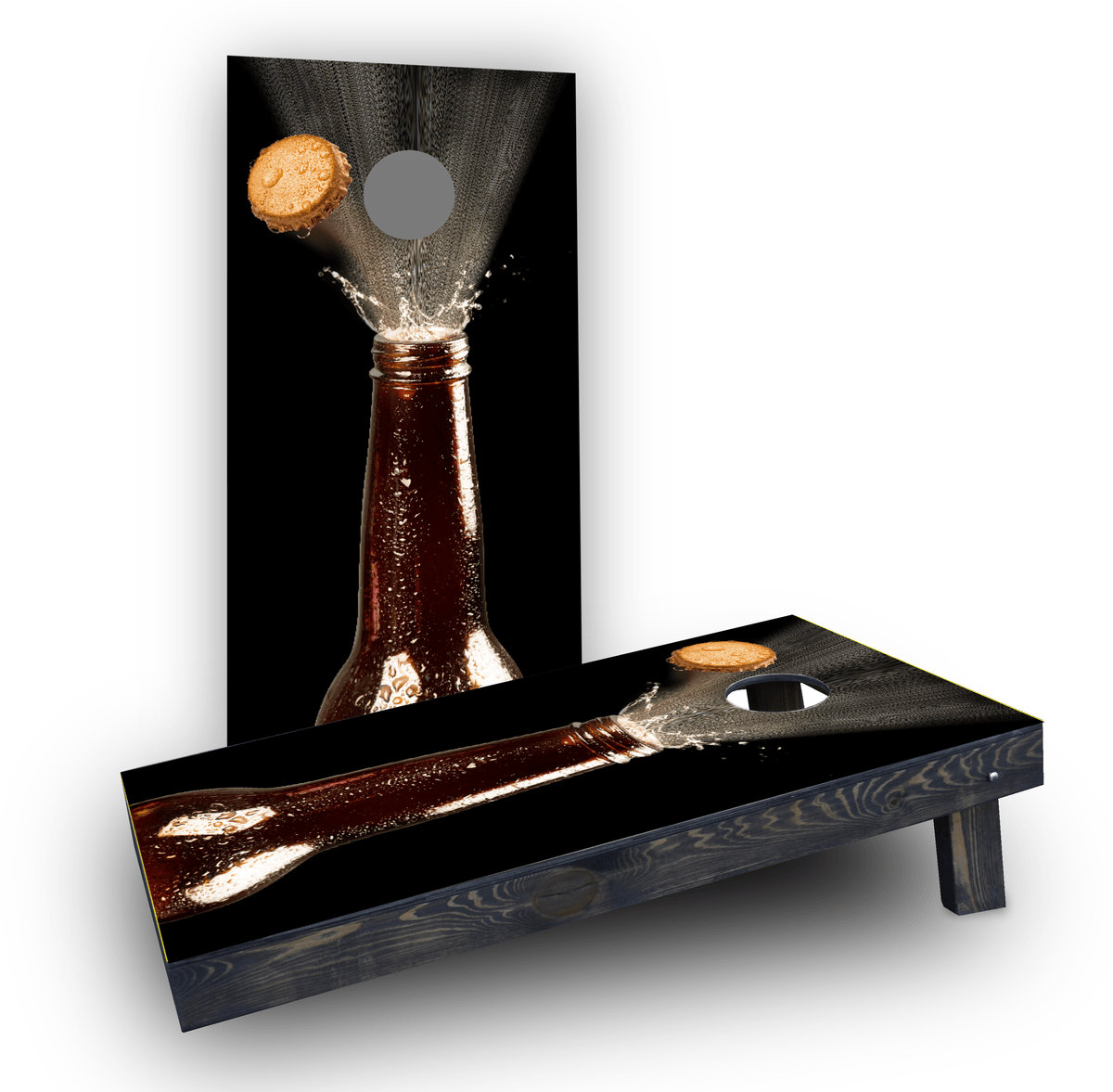 Custom Cornhole Boards Beer Bottle Blowing Top Light Weight Cornhole ...