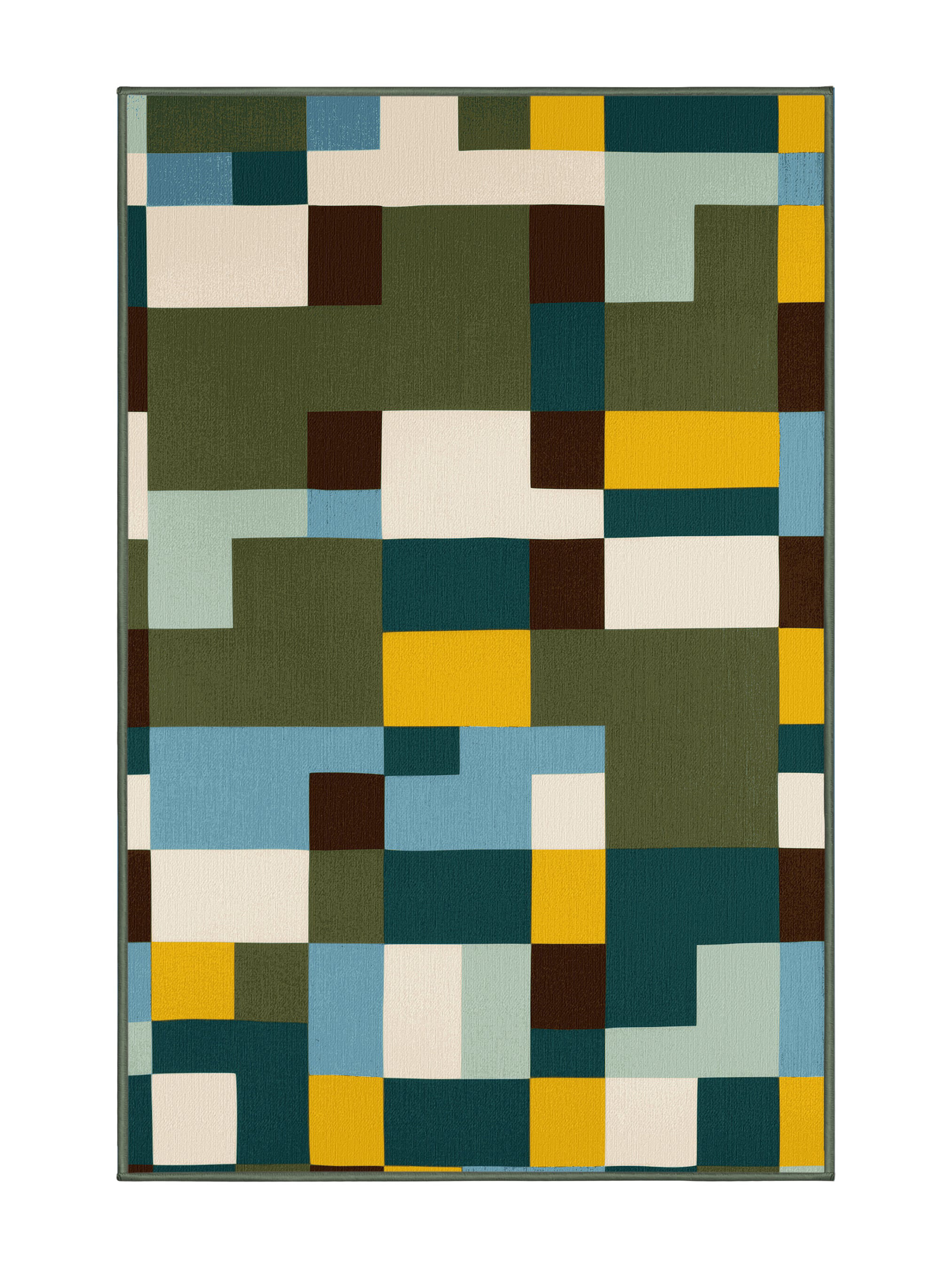 Ebern Designs Earthly Grids Rug | Wayfair