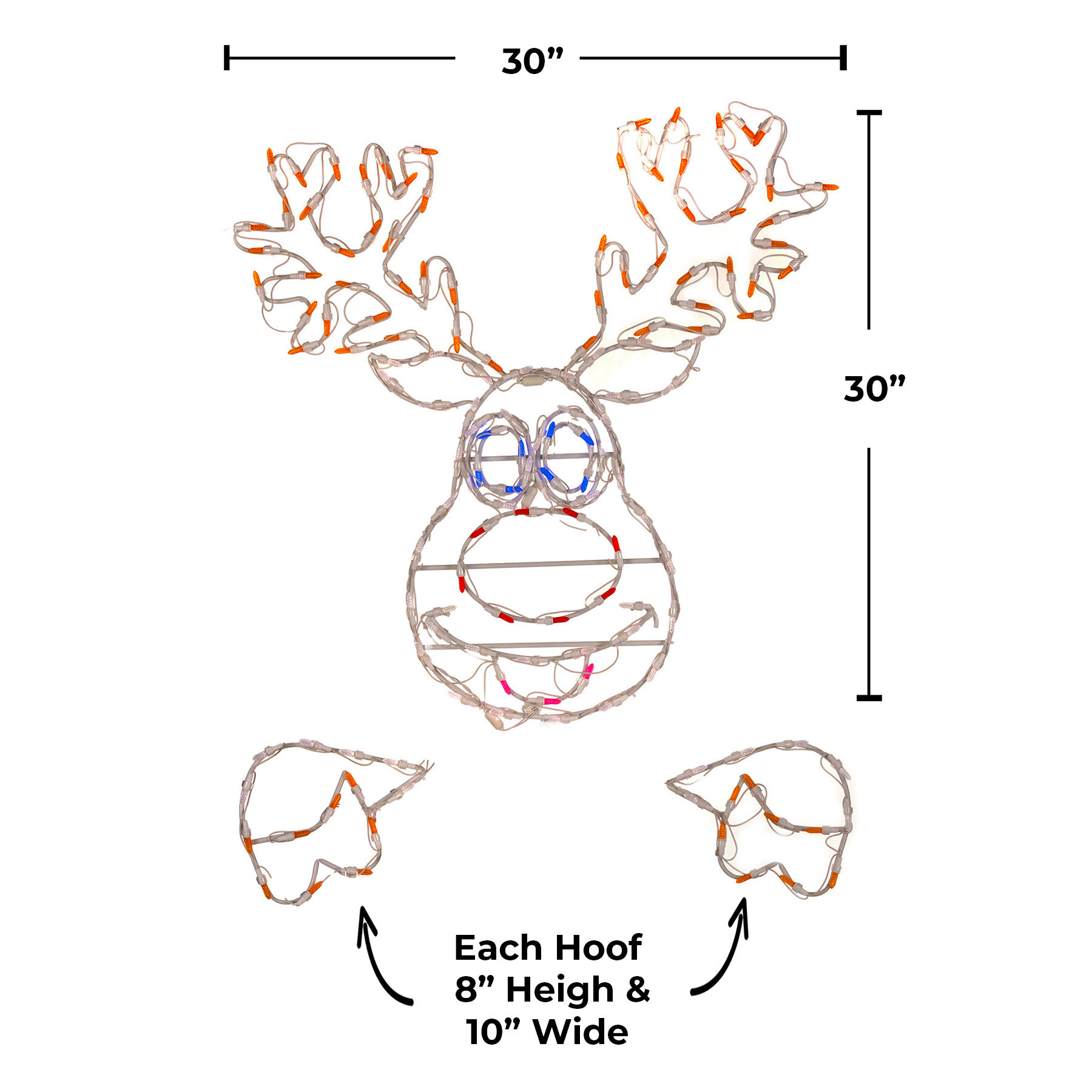 The Holiday Aisle® Dancer the Reindeer Peek-a-Boo Character Lighted ...