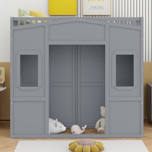 Harriet Bee House Loft Bed With Wardrobe | Wayfair