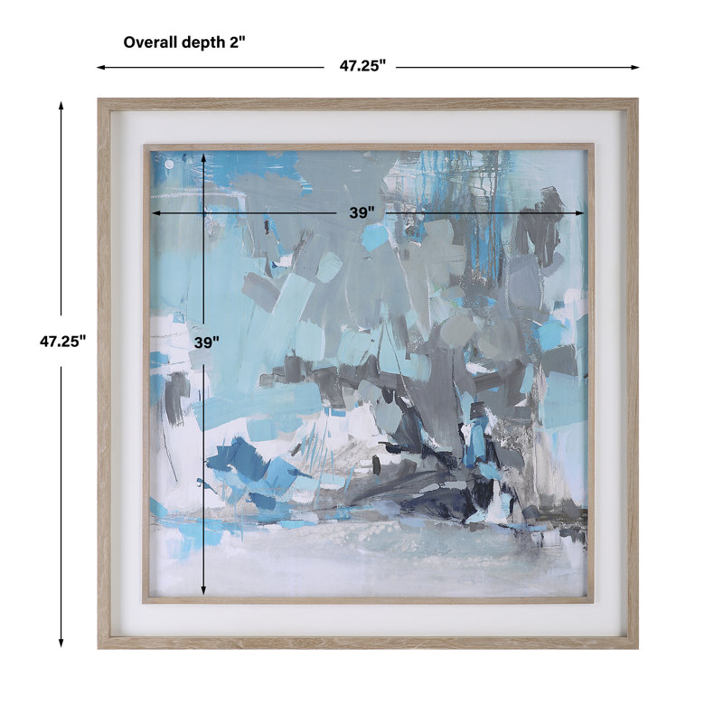 Uttermost Misty Moonlight Abstract - Picture Frame Print | Wayfair