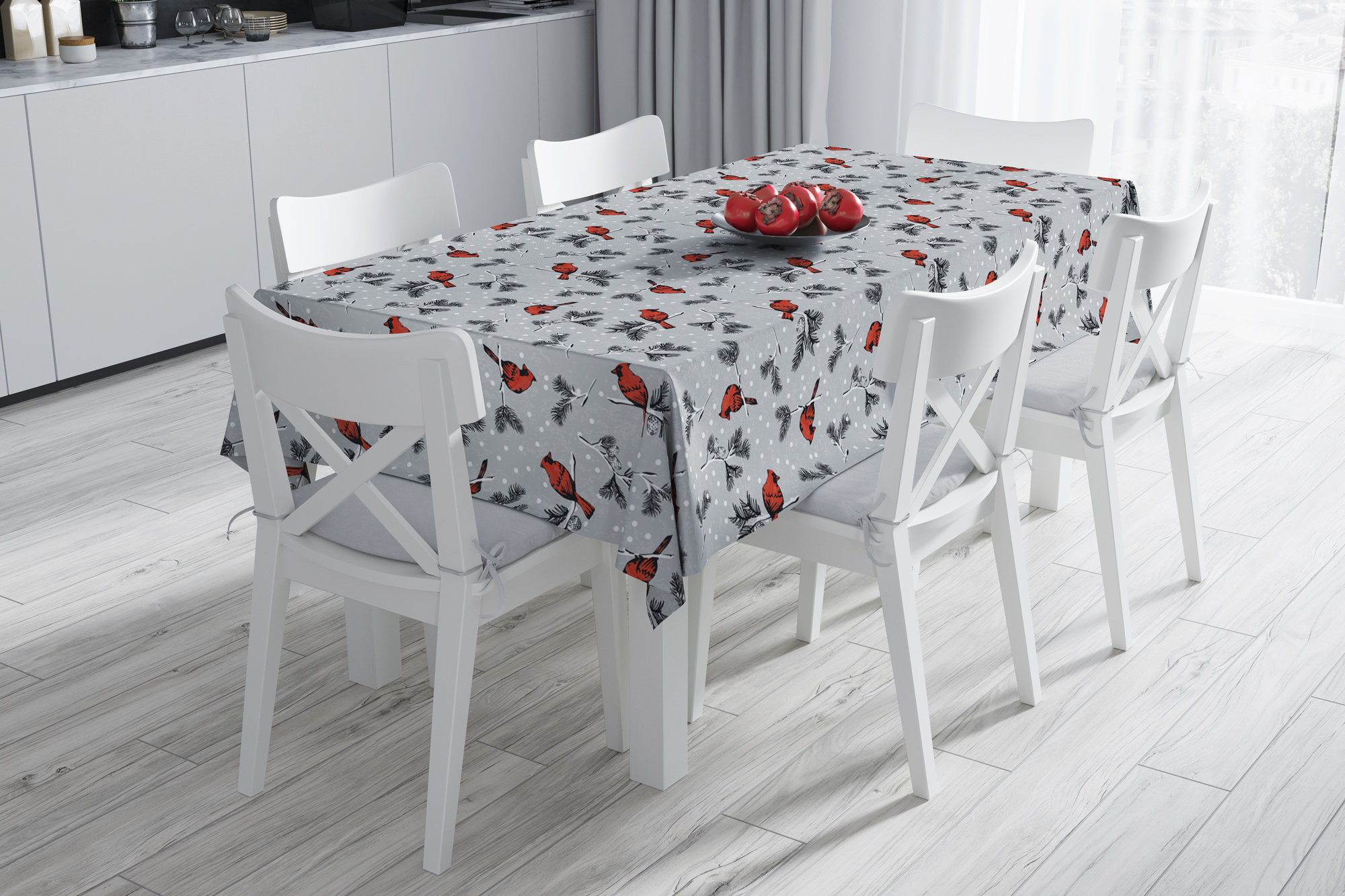 Loon Peak® Carris Square Christmas Tablecloth | Wayfair