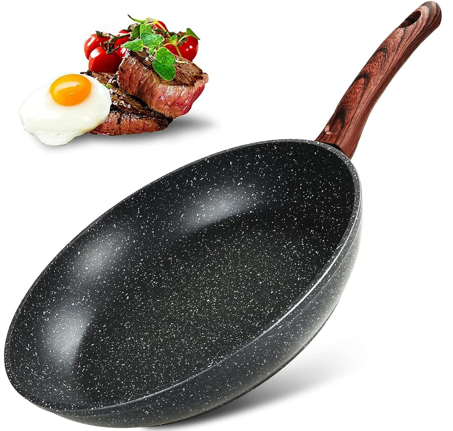 PET SUPPLY PLUS INC Frying Pan Nonstick 11 Inch Fry Pans For Cooking 3. ...