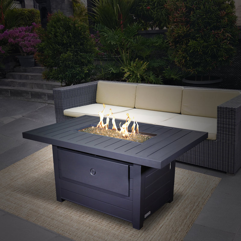 Sunbeam Serenity Aluminum Propane/Natural Gas Fire Pit Table & Reviews ...