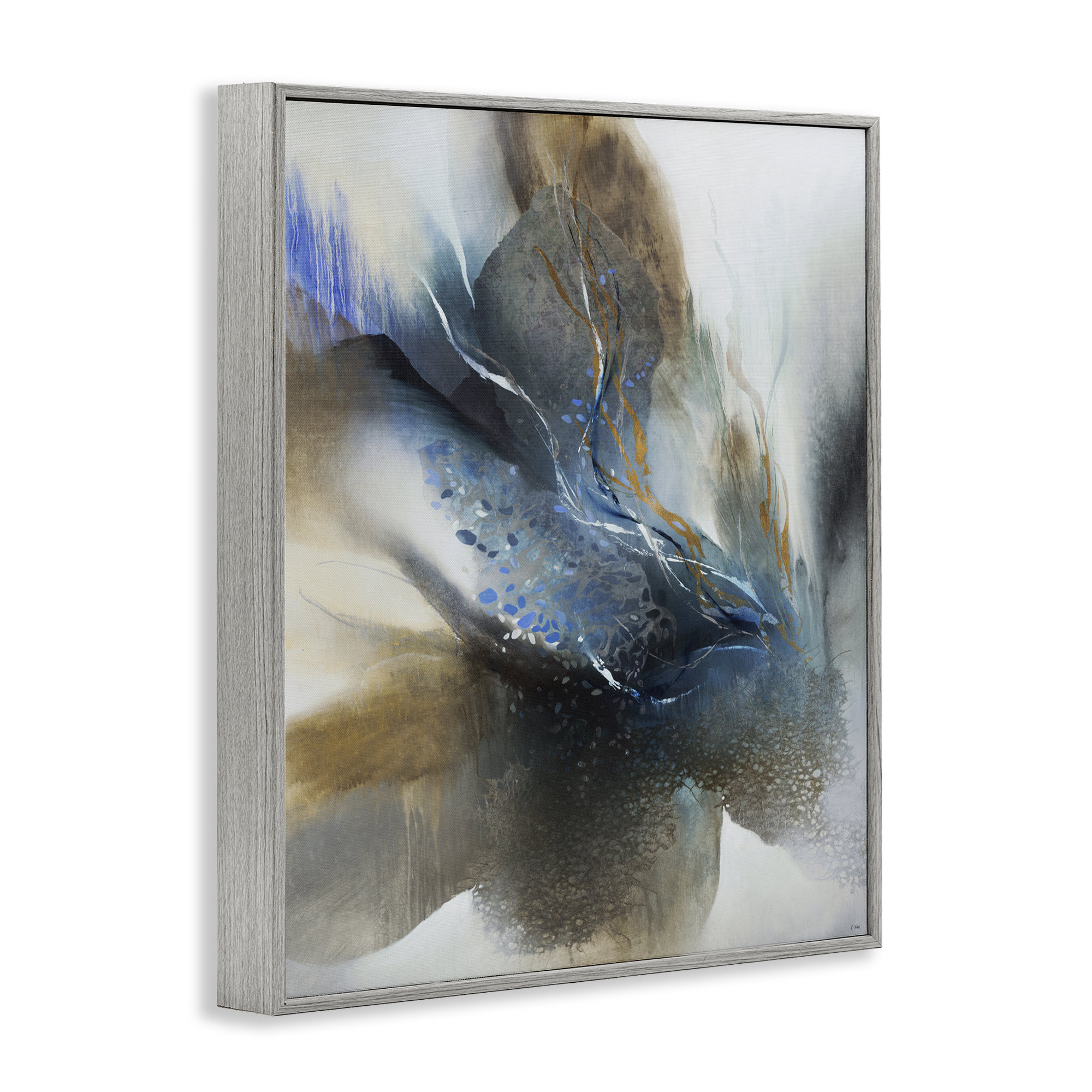 Ebern Designs Solemn Neutral Atmosphere Framed Giclee, design by K ...