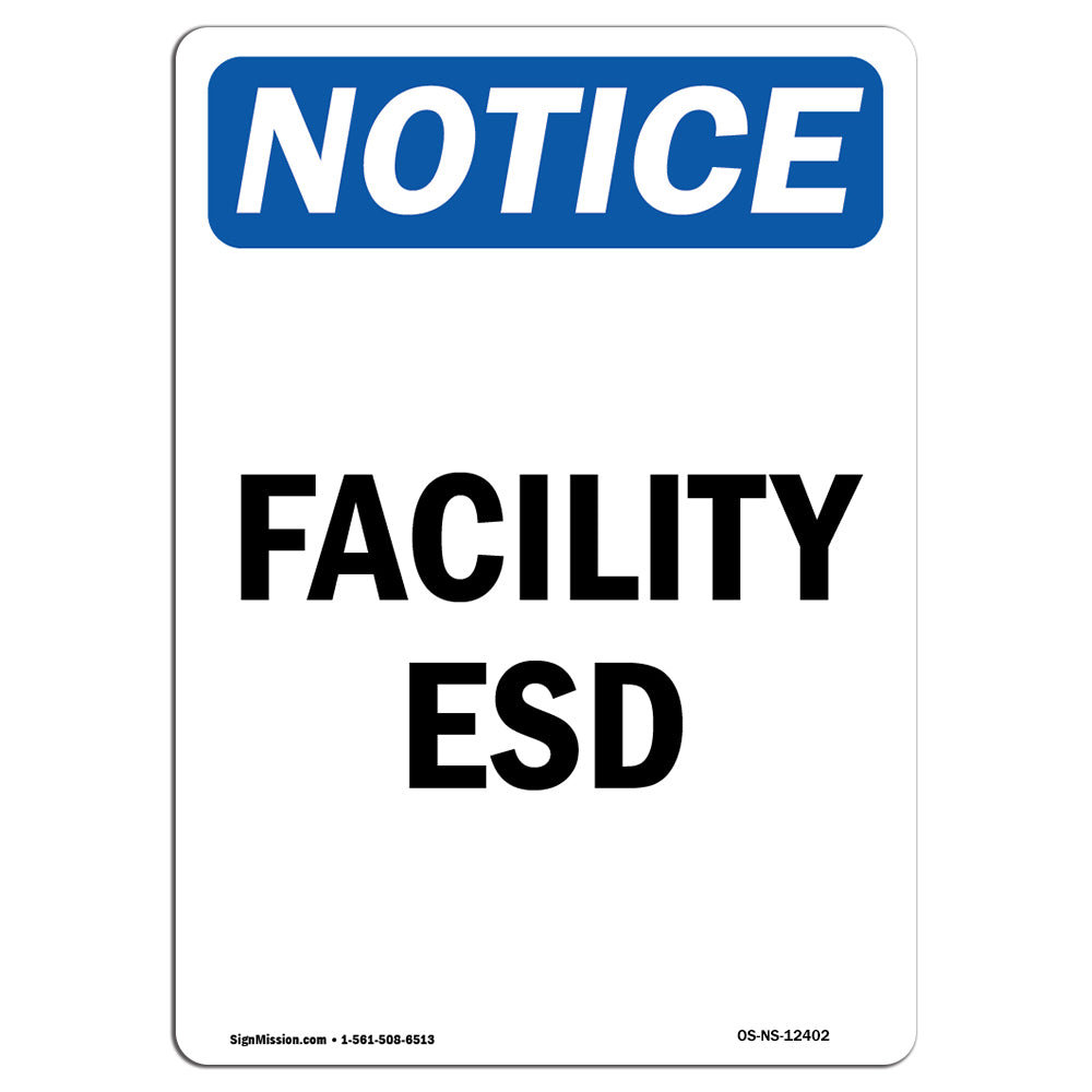 SignMission Facility Esd Sign | Wayfair
