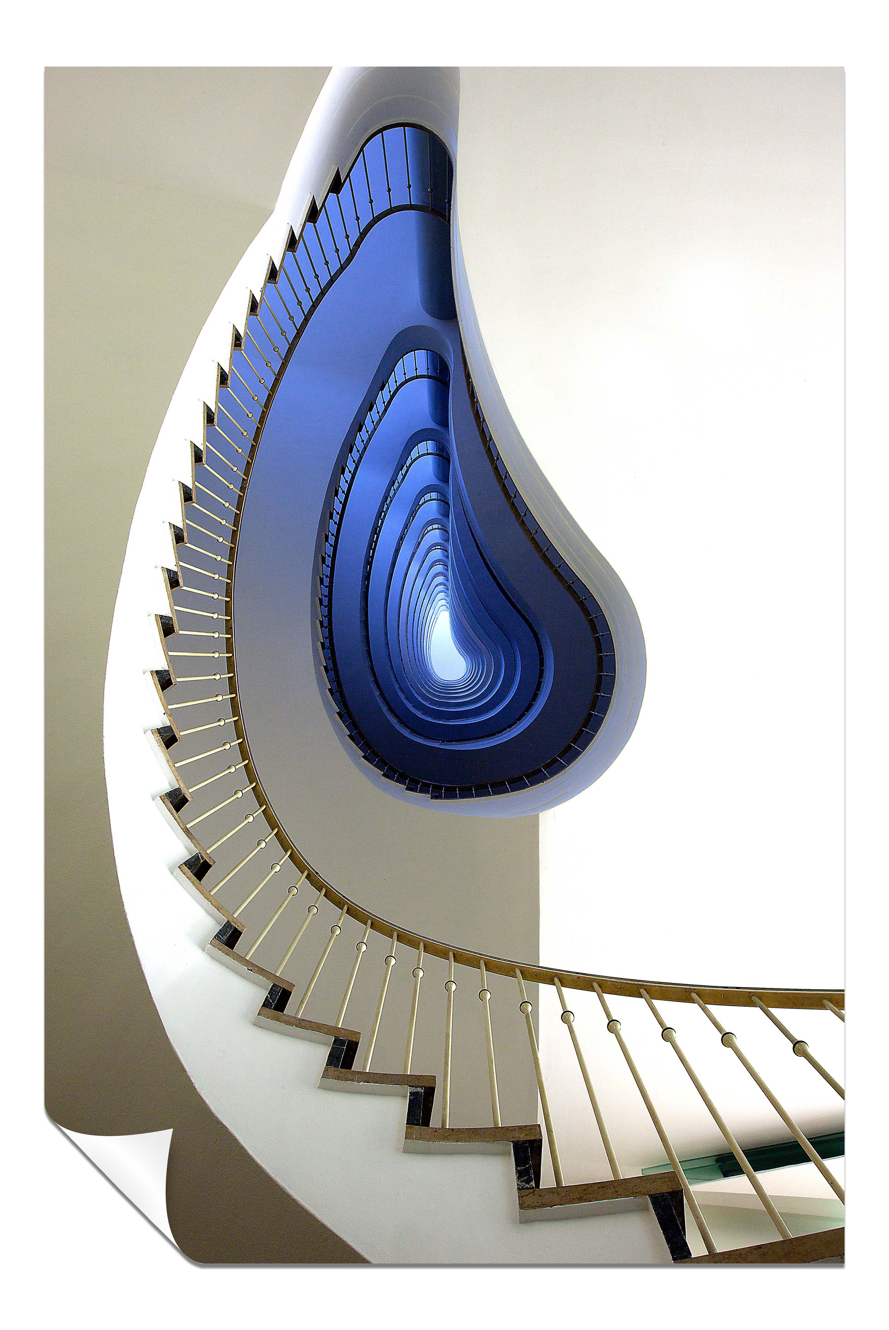 Panther Print Fine Art Prints Blue Infinite Staircase Artistic Unframed ...