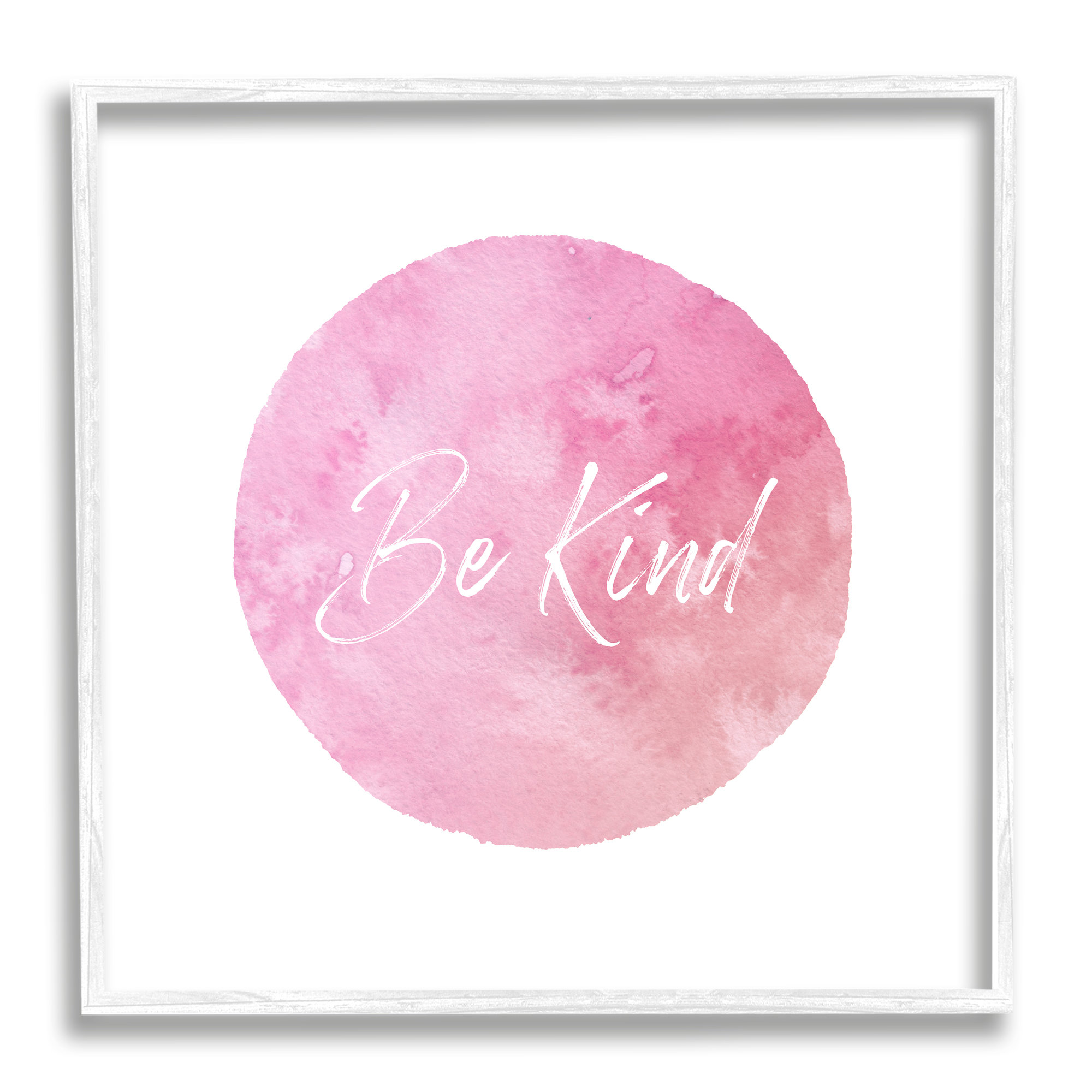 Stupell Industries Be Kind Pink Circle by Christine Zalewski | Wayfair
