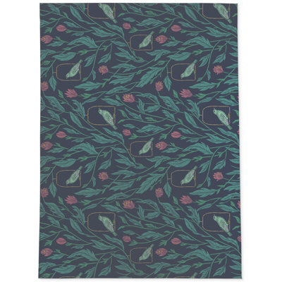 Laurel Foundry Modern Farmhouse Talamantes Floral Charcoal/Teal/Pink ...