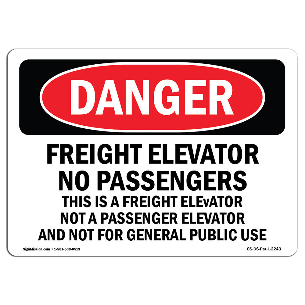 SignMission Freight Elevator No Passengers Sign | Wayfair