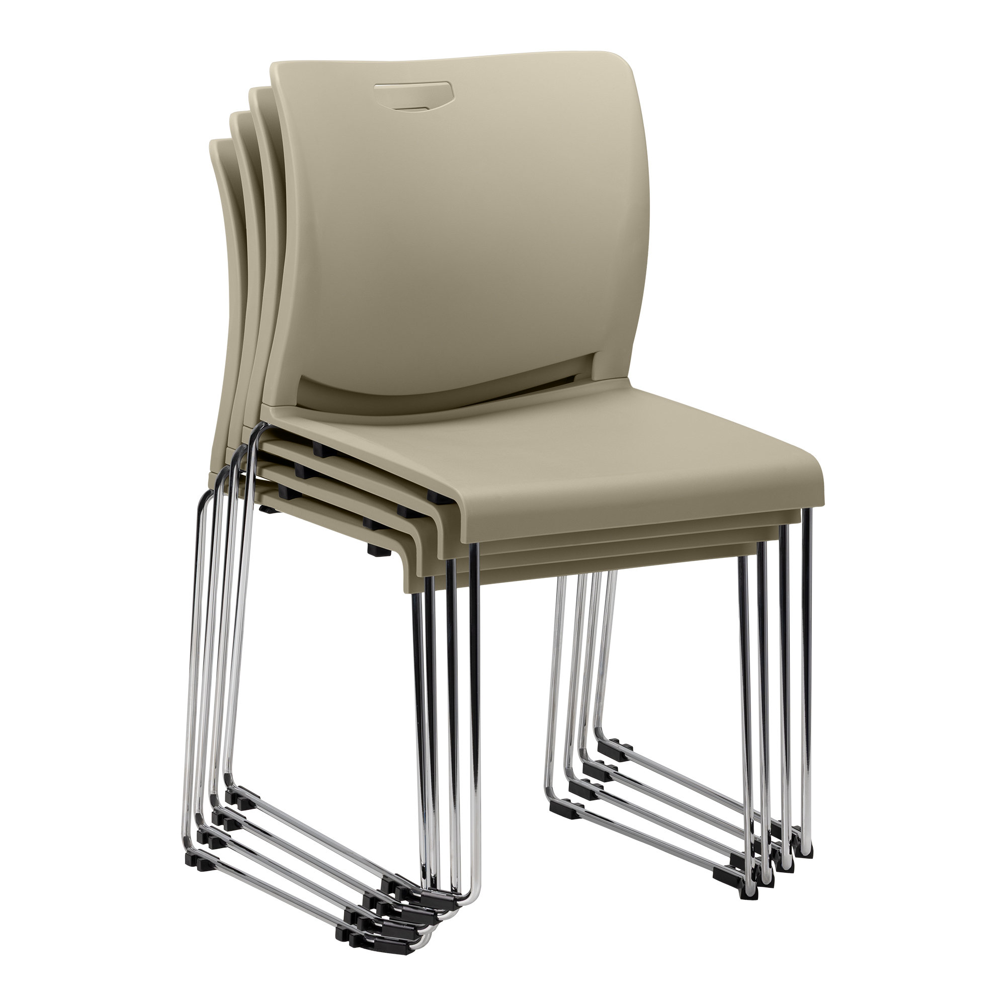 Learniture Stacking Sled Base Guest Chairs – Pack of 4 | Ergonomic ...