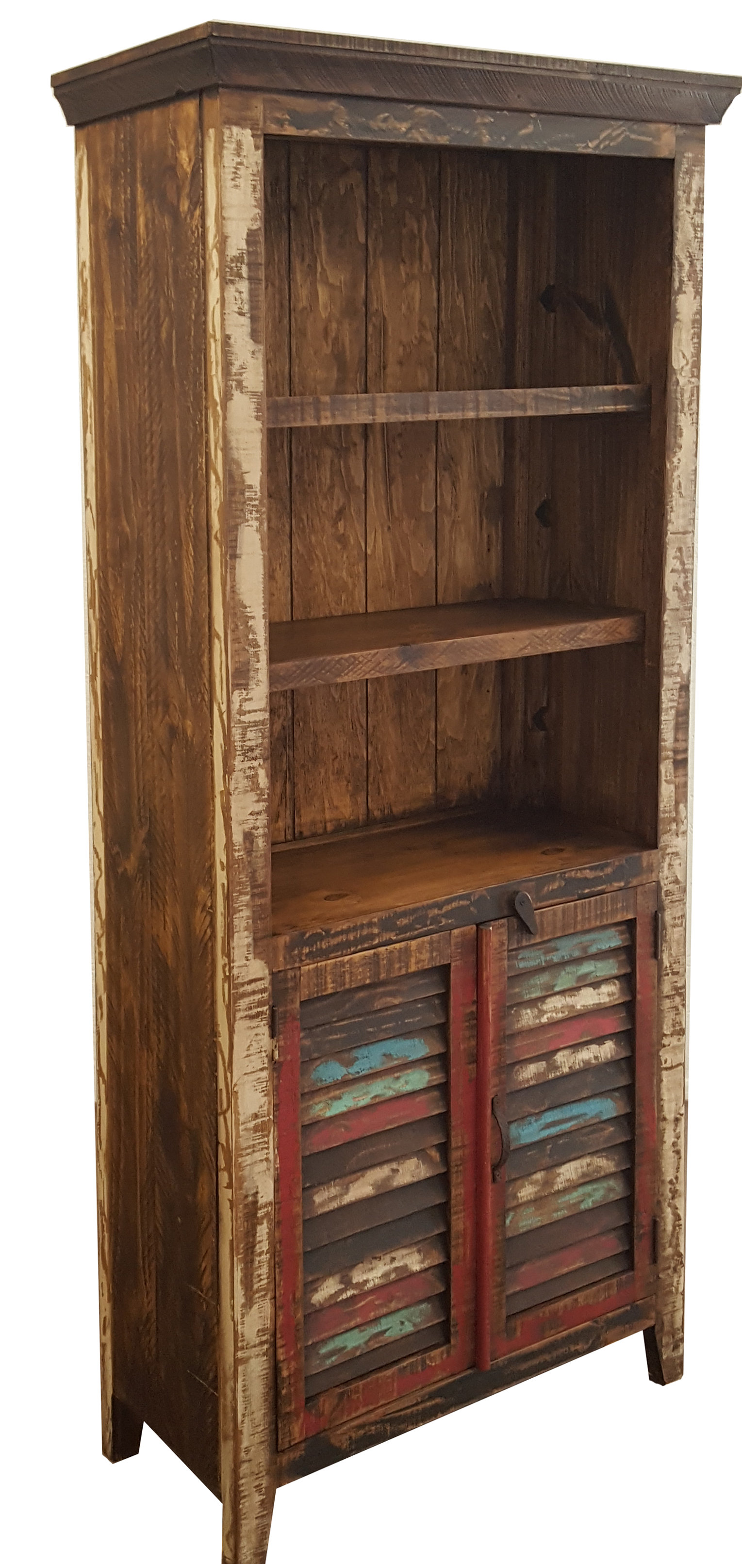 Millwood Pines Freelon 72'' H x 33'' W Solid Wood Standard Bookcase ...