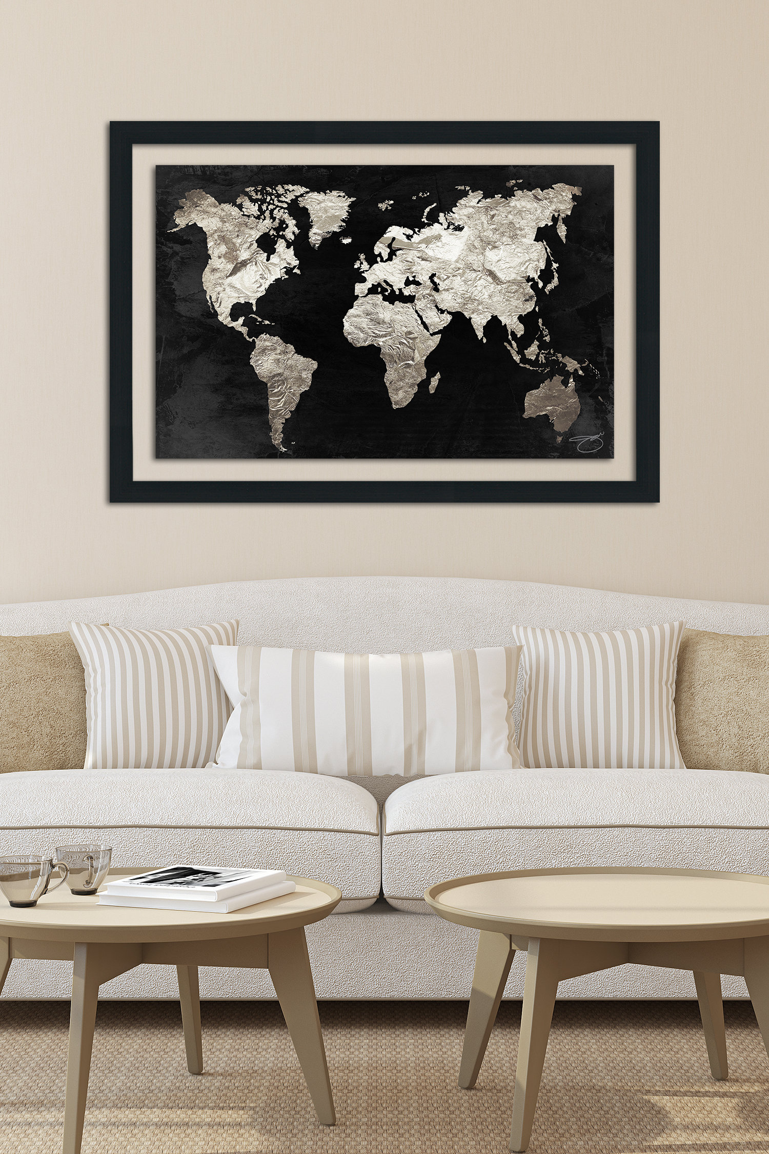 Picture Perfect International 'Pure Silver' Framed Graphic Art Print ...