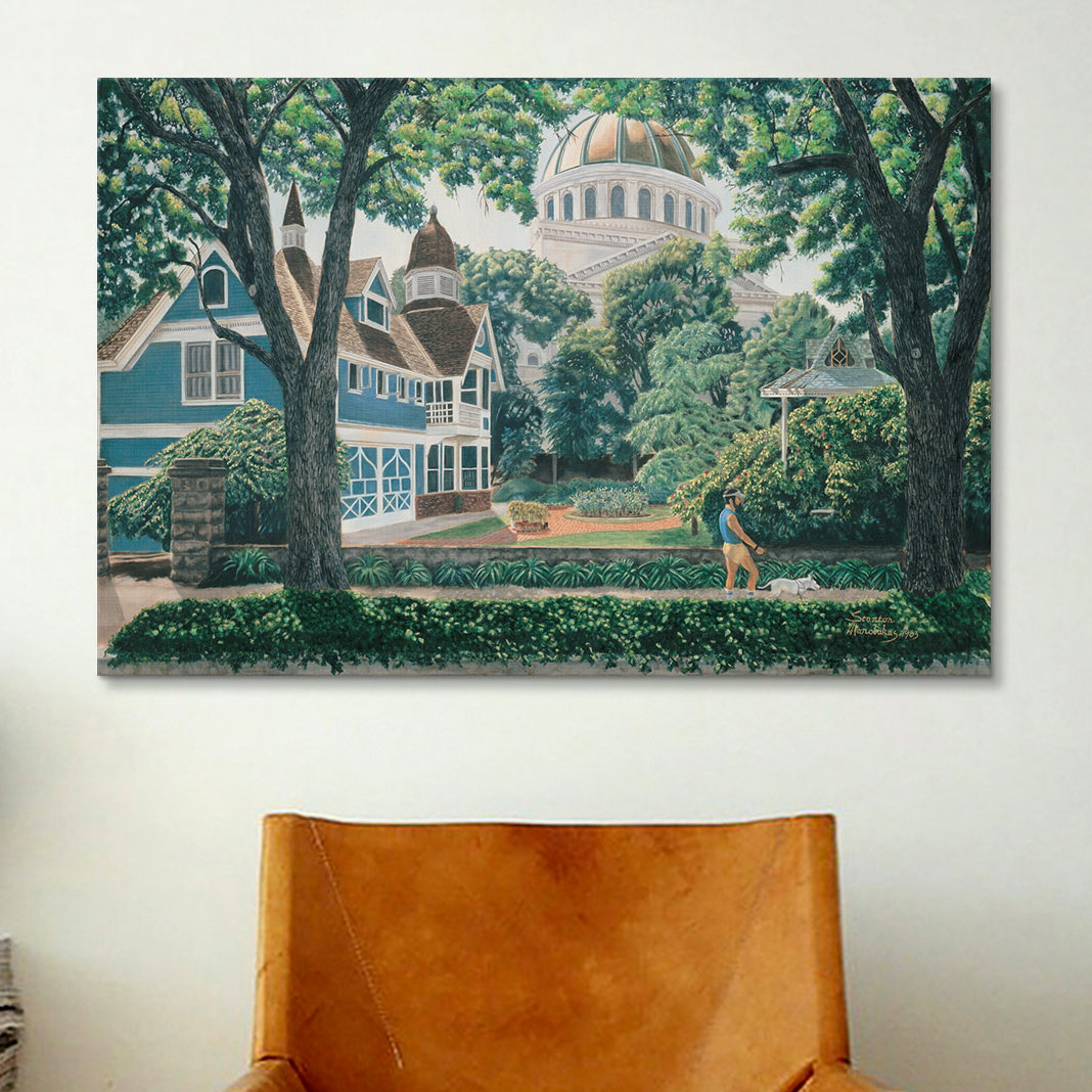 Charlton Home® 'Dog Walker' by Stanton Manolakas Painting Print on ...