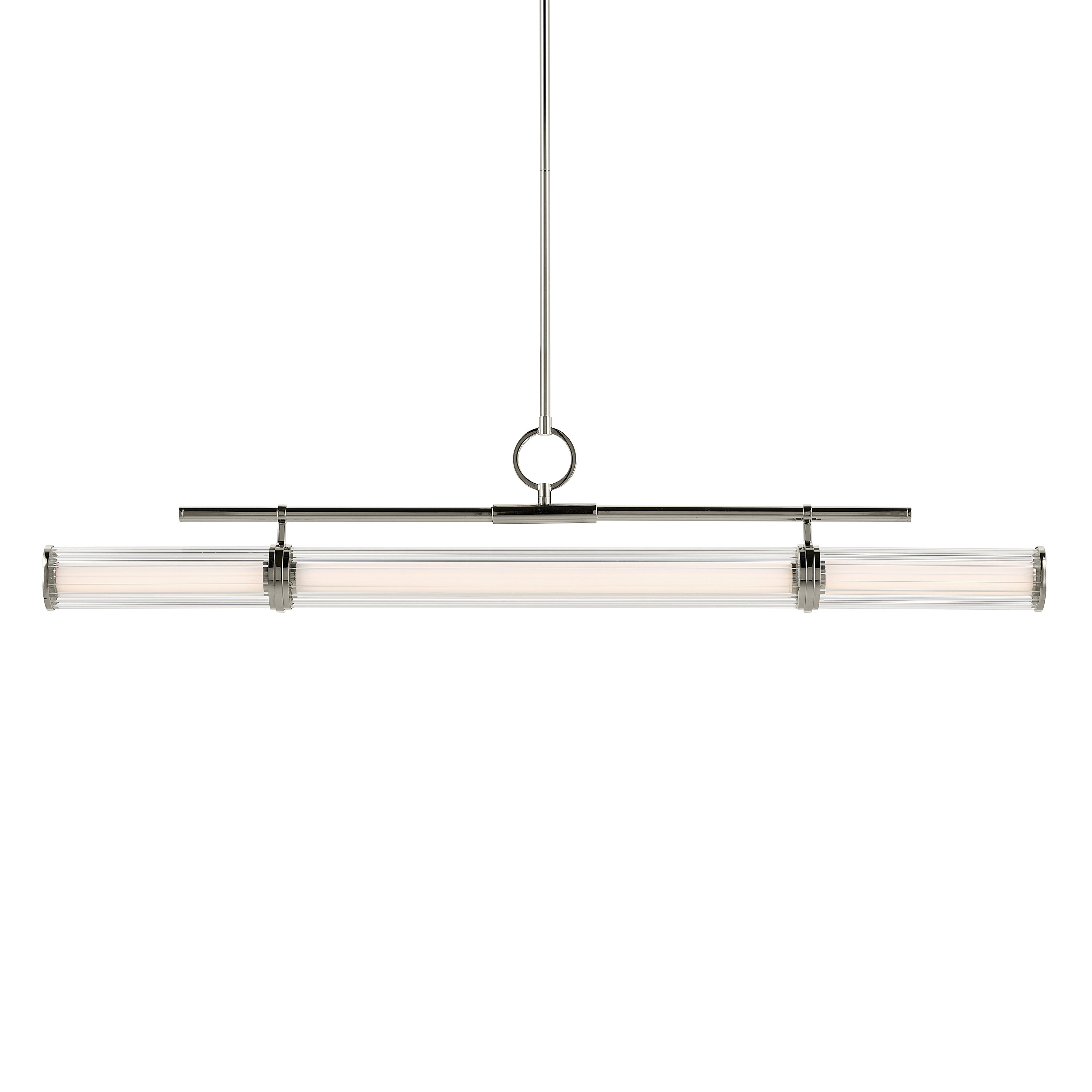 Kichler Lighting LED 1 Light Linear Chandelier with Clear Fluted Glass ...