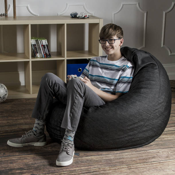 Jaxx Jr. Bean Bags Microfiber / Microsuede Bean Bag Chair & Lounger ...