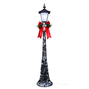 Three Posts™ Lamppost LED Lighted Display & Reviews | Wayfair