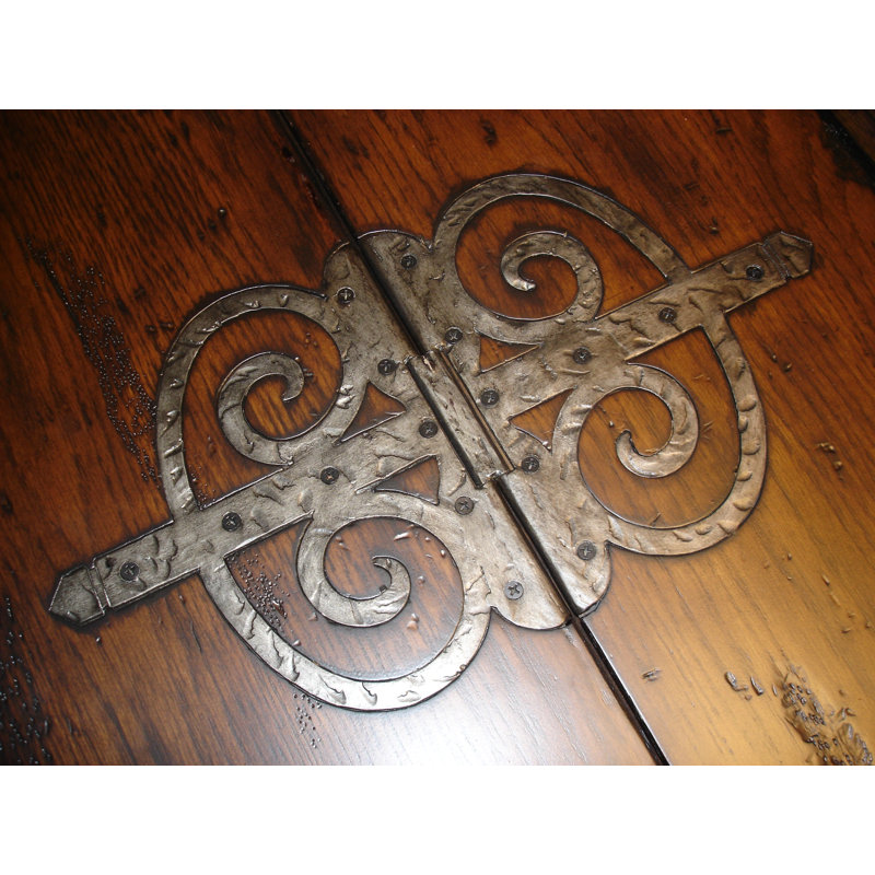 Regis Patrick Collection Lorraine 42" Rosa Morada Solid Wood Trestle ...