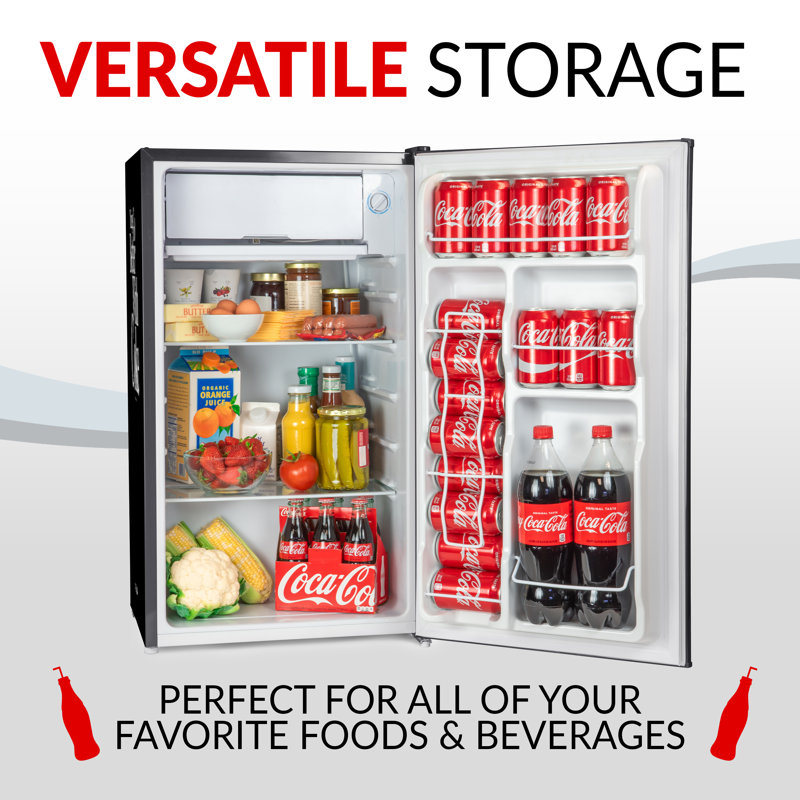 Nostalgia Coca-Cola 3.2 Cu. Ft. Refrigerator With Freezer & Reviews ...