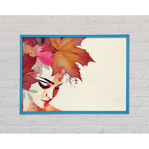 Ophelia & Co. Autumn Leaf Woman by Unkown - Single Picture Frame Print ...