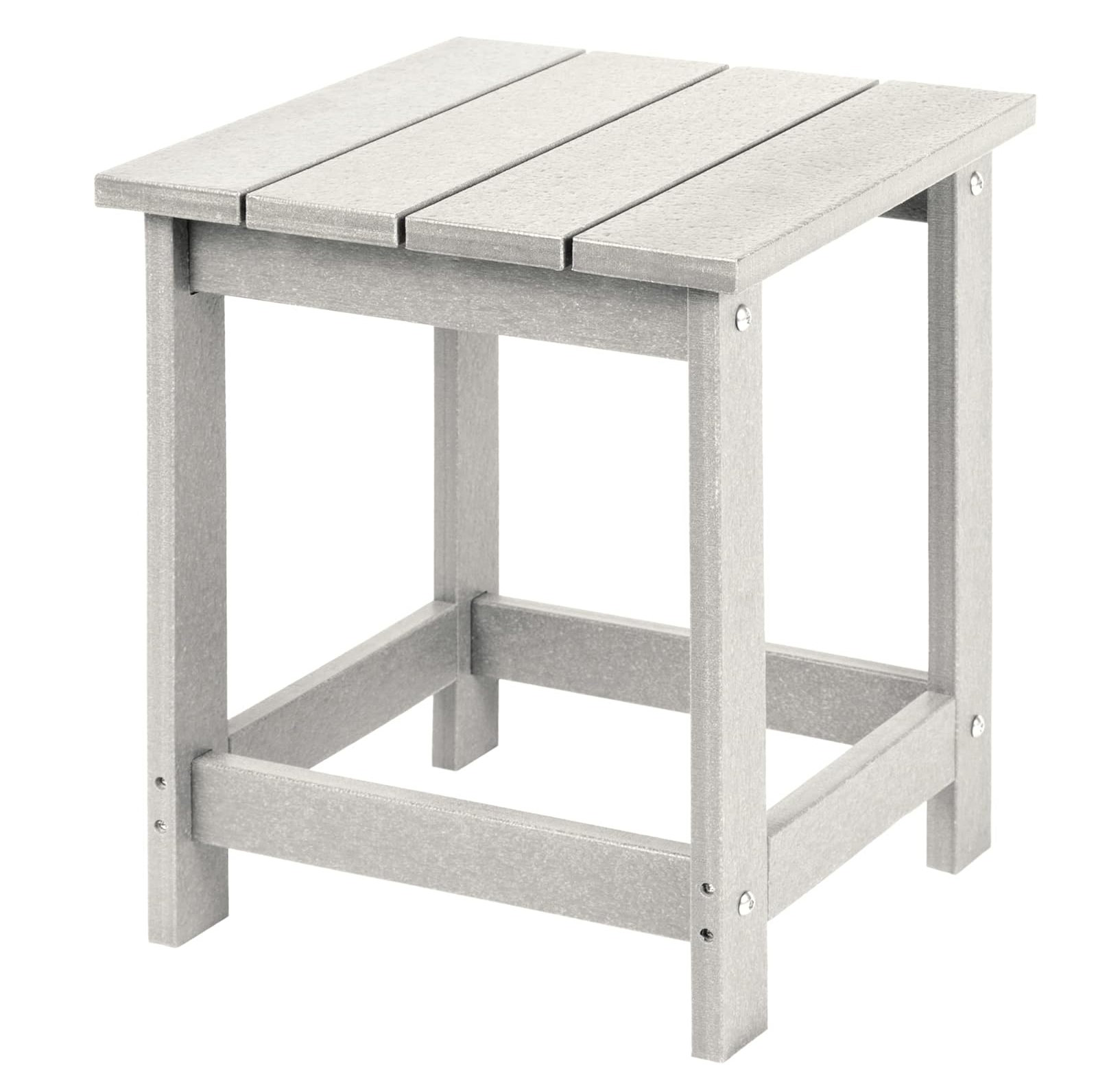 Ebern Designs Square Outdoor Side Table, Pool Composite Patio Table ...