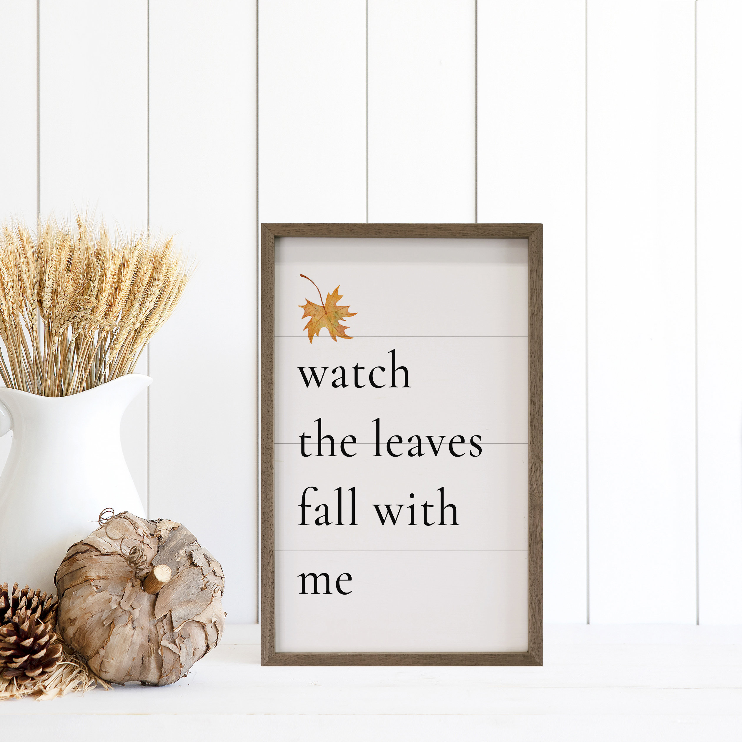 Trinx Watch The Leaves Fall With Me White - Wayfair Canada