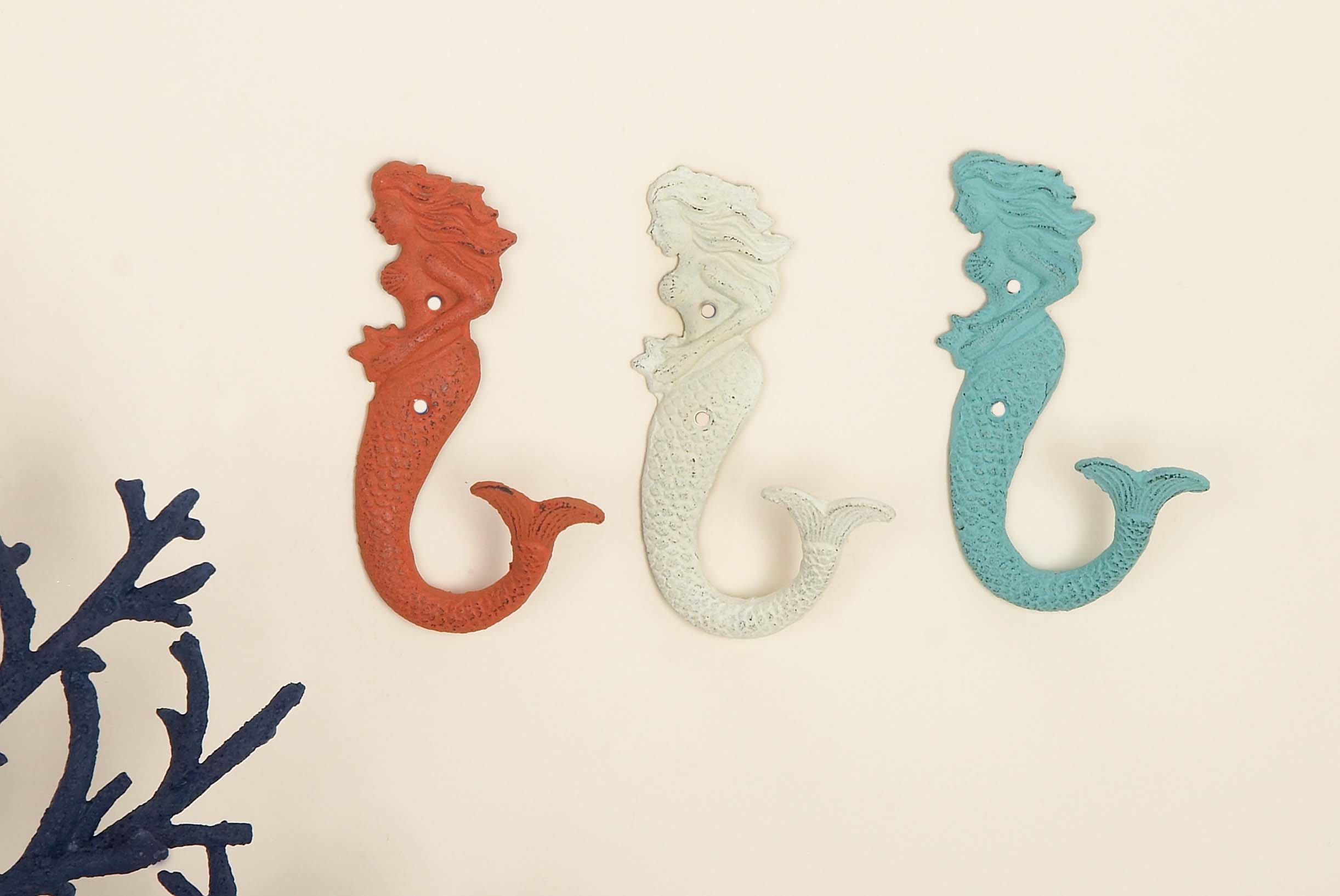 Breakwater Bay Bragg Mermaid Wall Mounted Coat Rack & Reviews - Wayfair ...