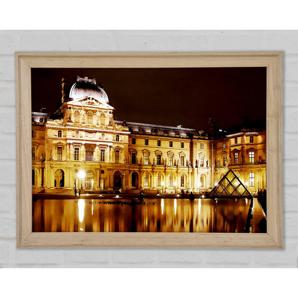Brayden Studio Paris The Louvre Lights At Night - Print | Wayfair.co.uk