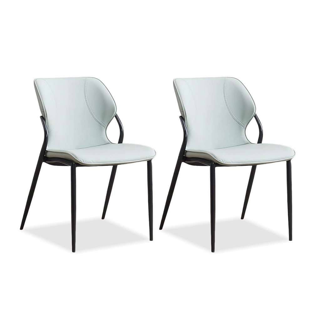 Hokku Designs 31.1" Solid back side Chair(Set of 2) | Wayfair