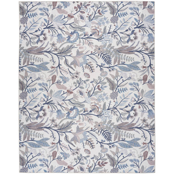 Winston Porter Cierra Machine Washable Cotton Area Rug with Non-Slip ...