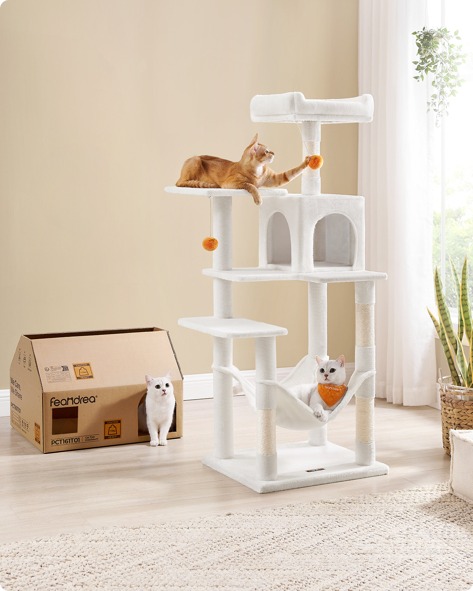 Tucker Murphy Pet™ 56'' Multi-Level Cat Condo & Reviews | Wayfair