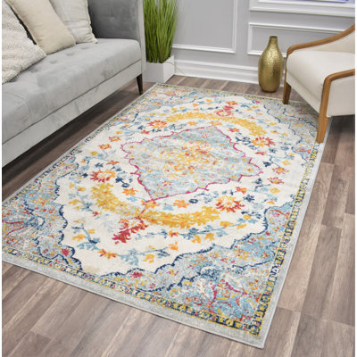 Bungalow Rose Hailey Vintage Garden Party Area Rug & Reviews | Wayfair