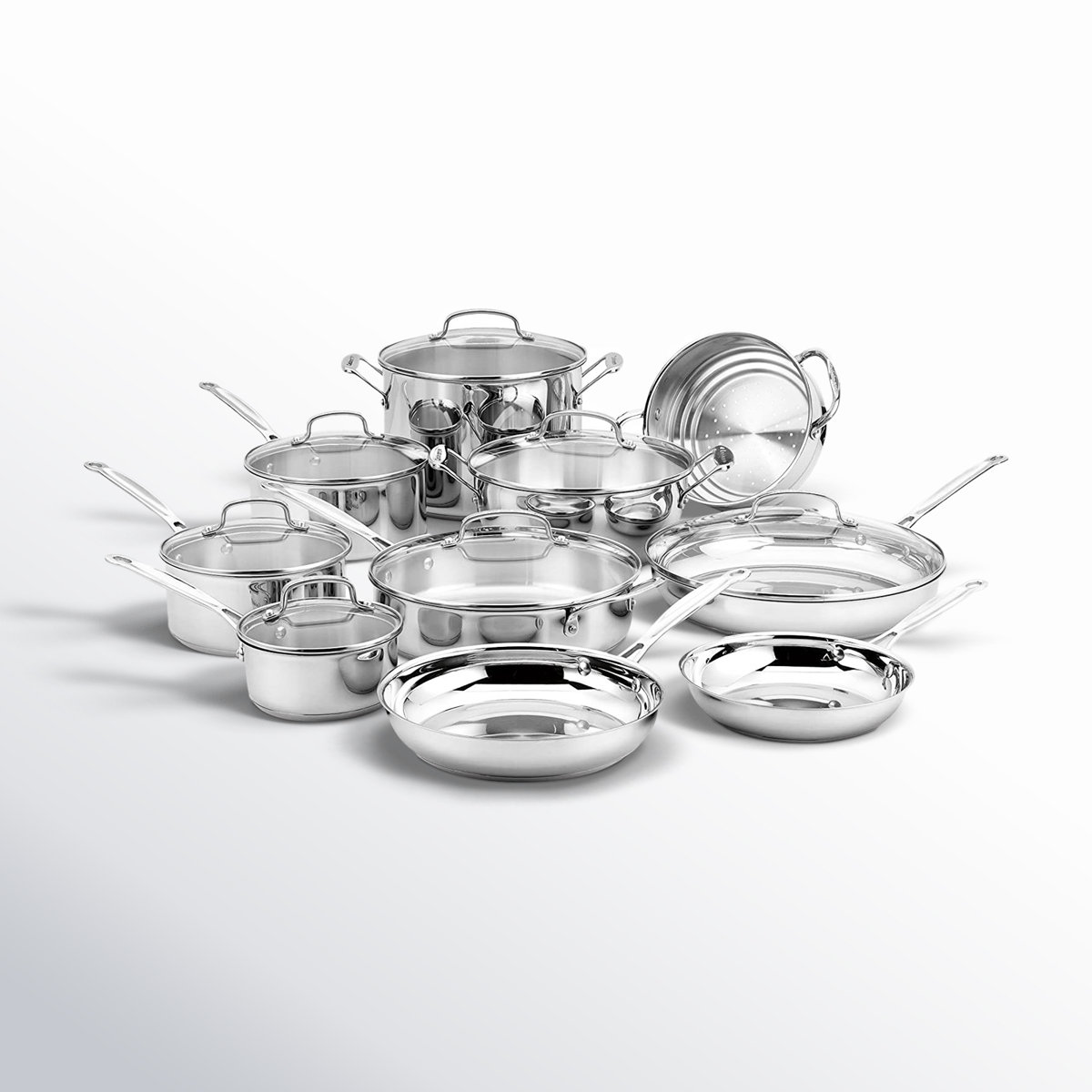 Cuisinart Chef's Classic 17 Piece Stainless Steel Cookware Set ...