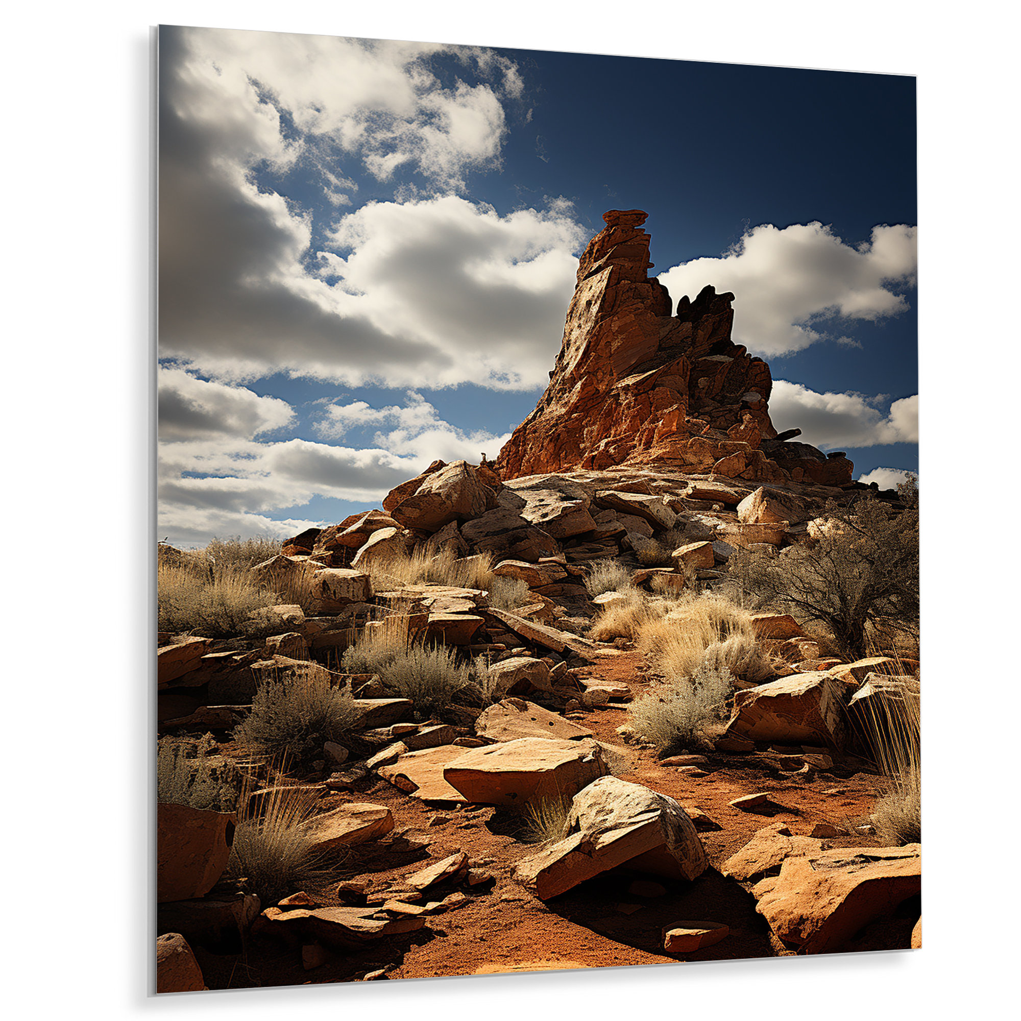 Millwood Pines Desert Spires IV - Landscape & Nature Metal Wall Decor ...