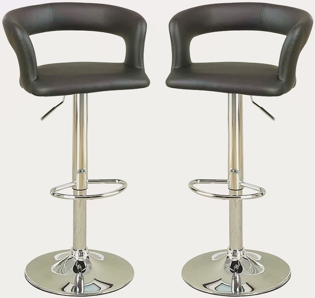 Everly Quinn Bar Stool Counter Height Chairs Set Of 2 Adjustable Height ...