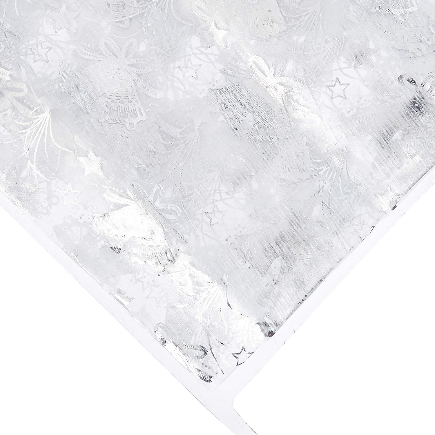 ISUNLIT Organza Sheer Rectangular Silver Bell Tablecloth | Wayfair
