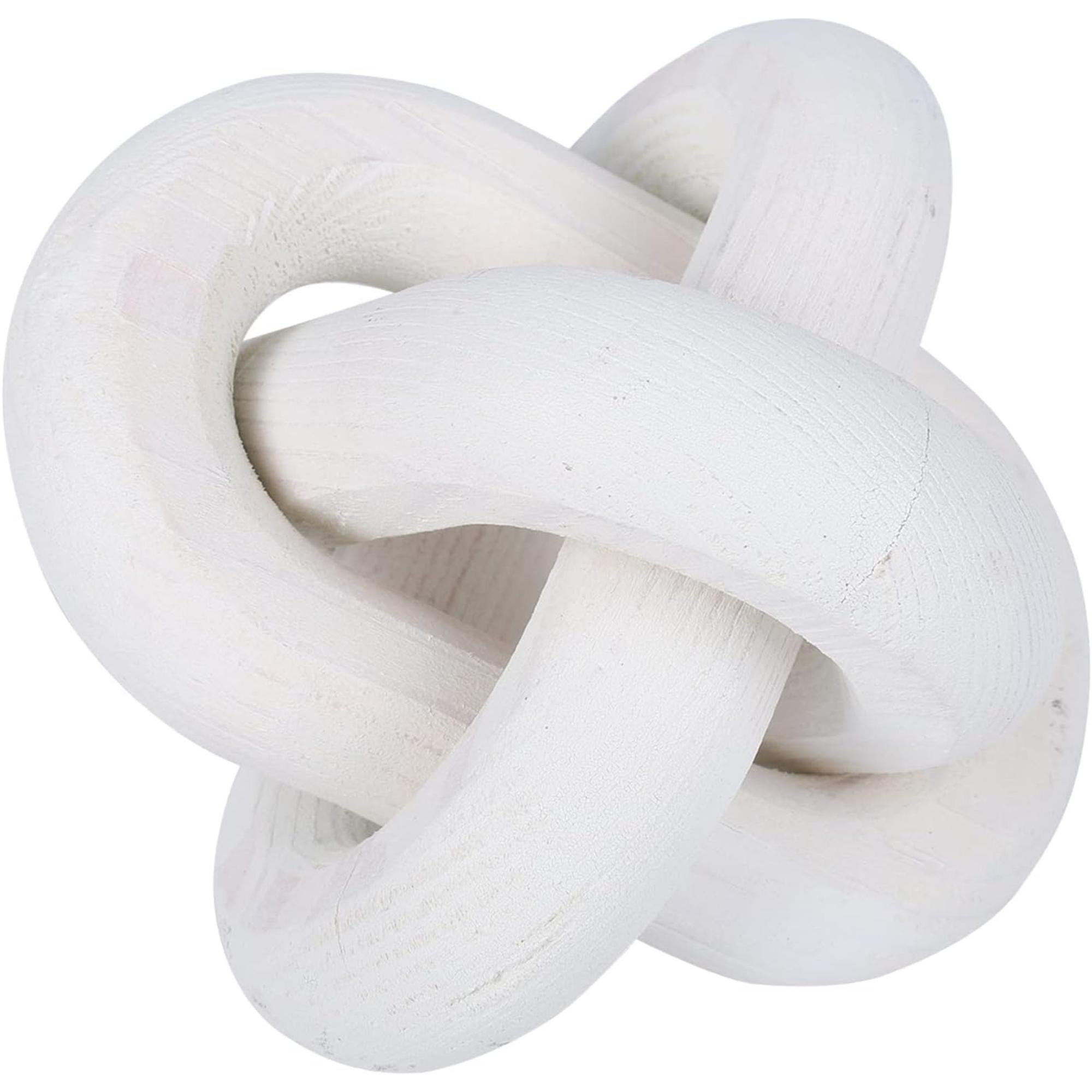 Wrought Studio Wood Knot Decor, 3-Link Wood Chain Link Coffee Table ...